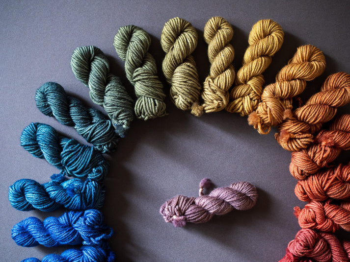 The Color Wheel (2023 Advent) - 25 mini skeins set - dyed-to-order ...